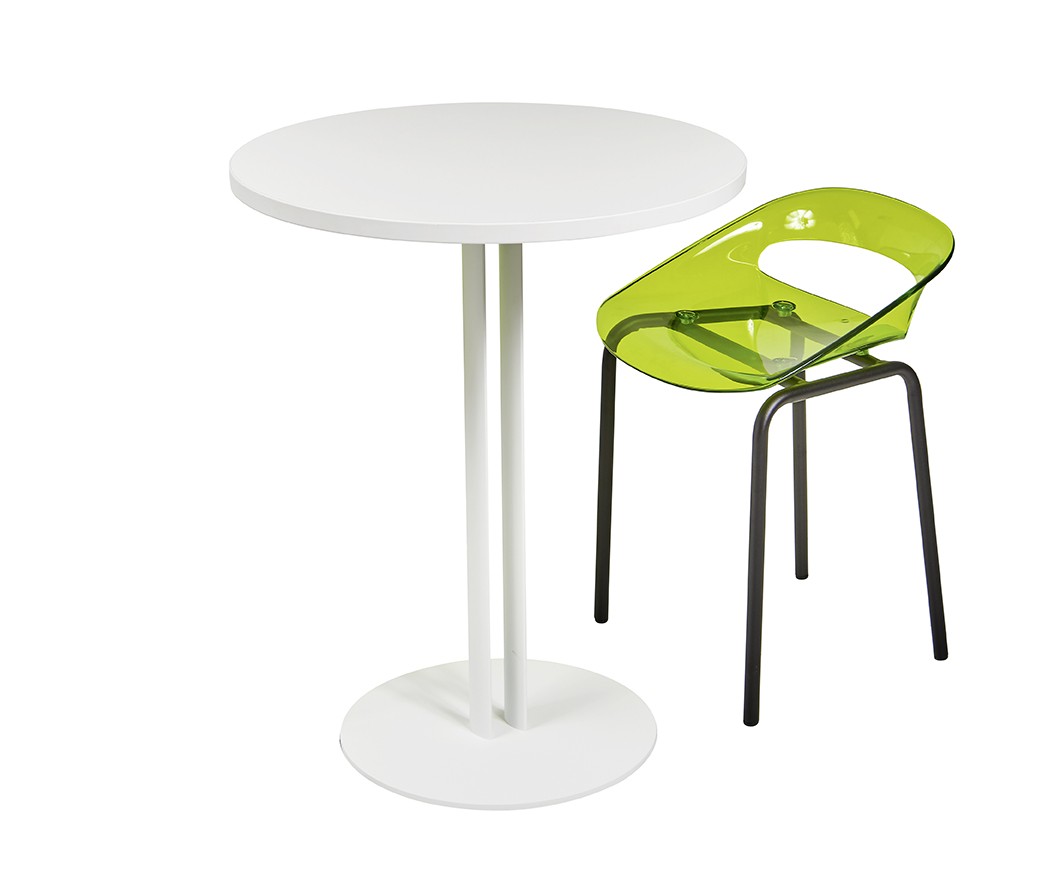 Table ronde Roxane Hauteur 75 cm - Achat table de collectivité - 210,00€
