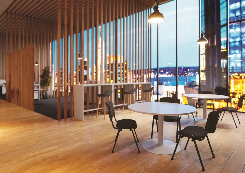 Table de réunion ronde 4 personnes