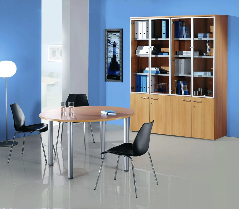 Table de réunion ronde 4 pieds Sevka