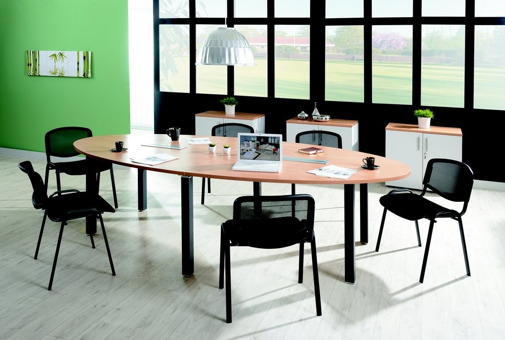 Table ovale 10-12 personnes - Achat tables de réunion - 355,00€